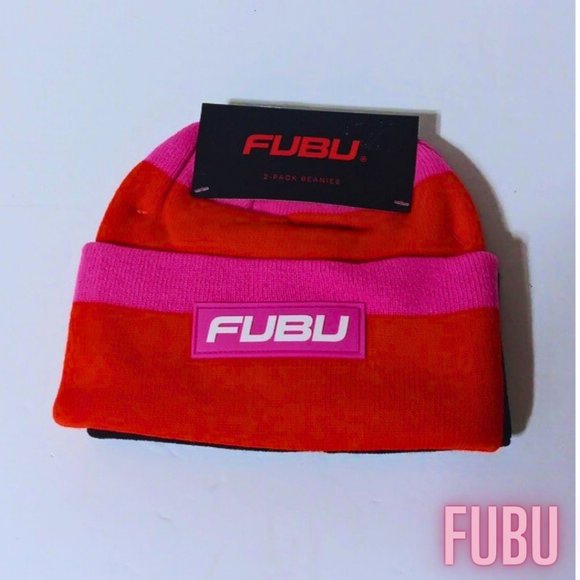 FUBU | Accessories | Fubu Womens 2 Pk Knit Beanies Color Multi Two Hats ...